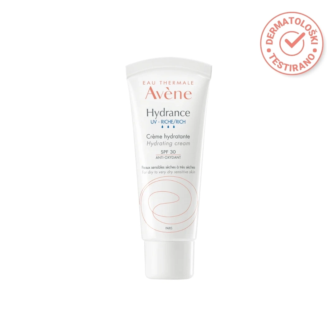 Avène HYDRANCE UV Rich Bogata Hidatantna Krema za Suvu Kožu SPF 30 40 mL