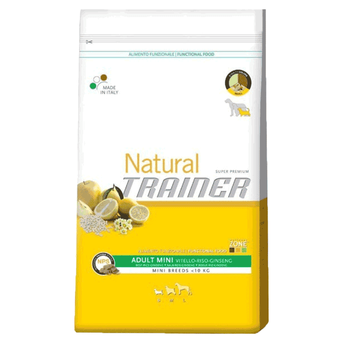 Trainer Natural Adult Small&Toy Govedina, Pirinač & Ginseng