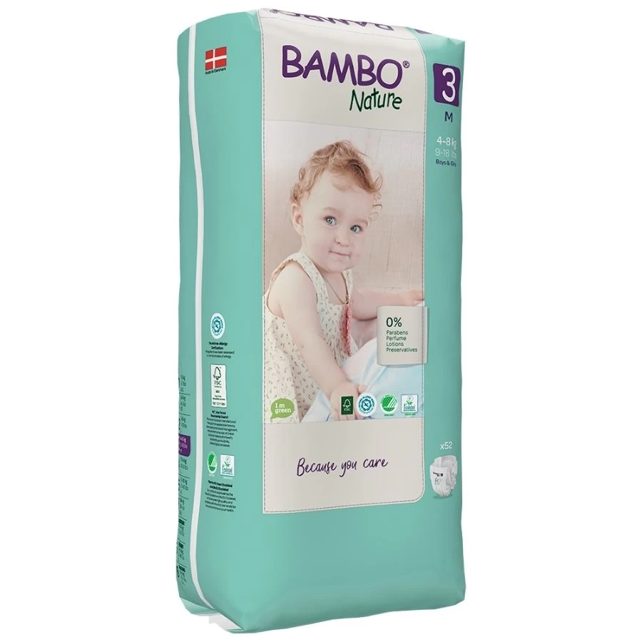 BAMBO® Nature Pelene za Decu Br.3 52 Pelene