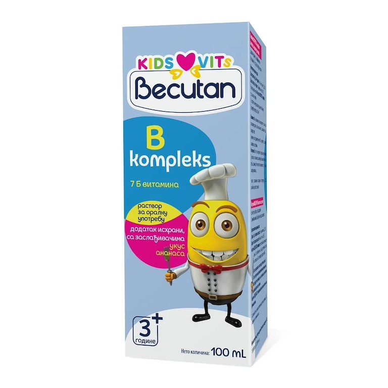 Becutan KIDS VITS Sirup Viamina B Complex za Apetit 100 mL
