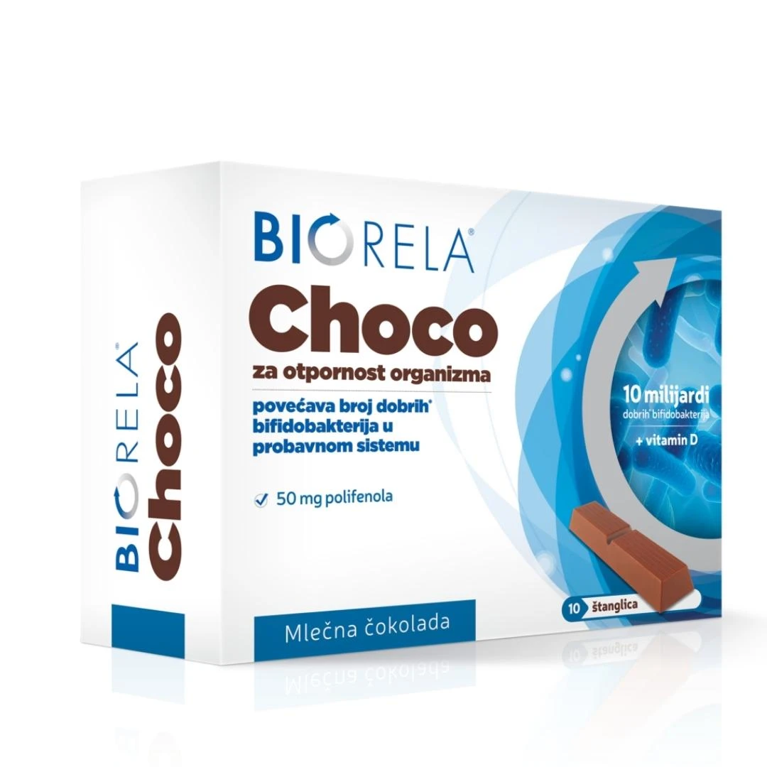 BIORELA® Choco 10 Čokoladnih Štanglica sa Probiotikom