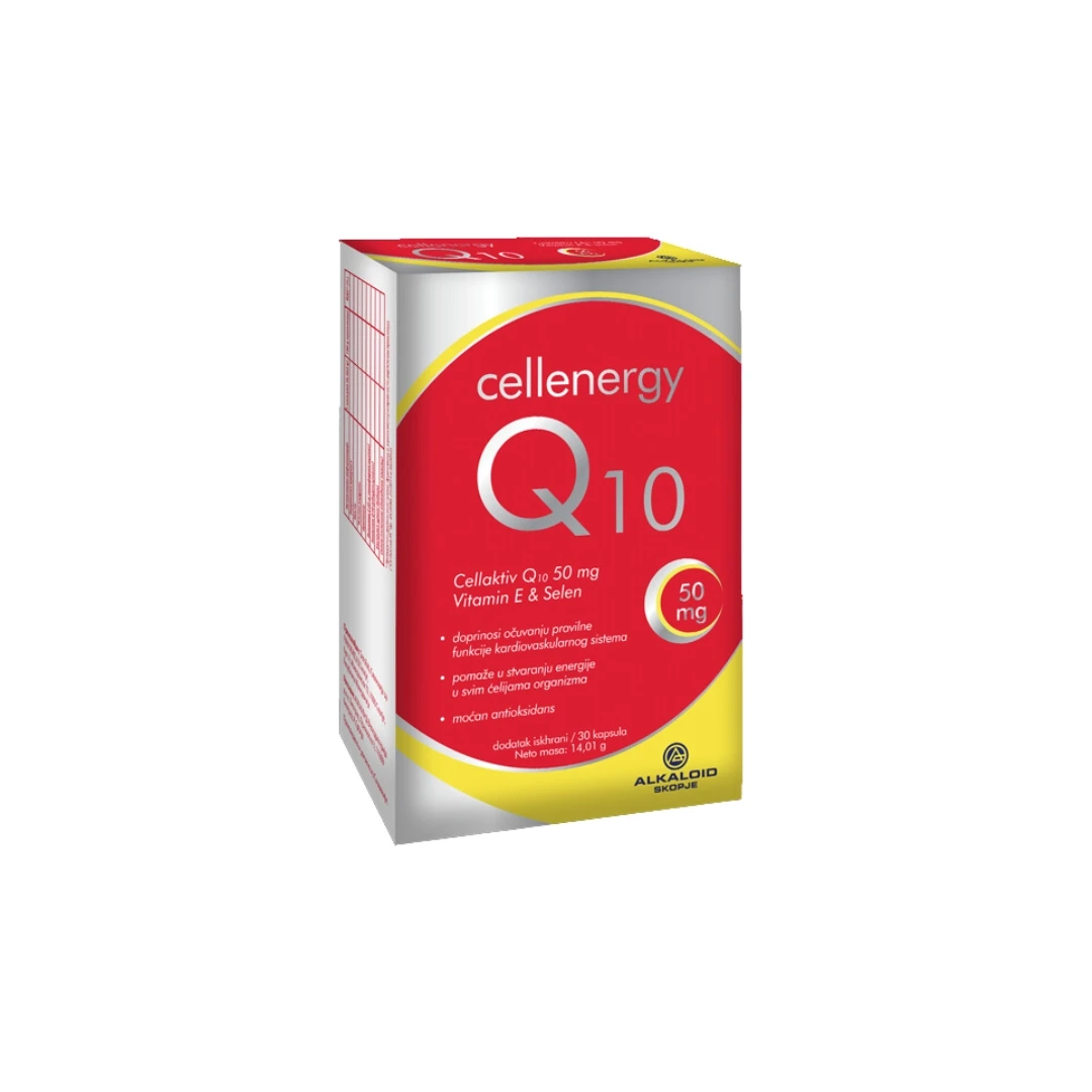 Alkaloid Cellenergy Q10 Koenzim 50 mg 30 Kapsula