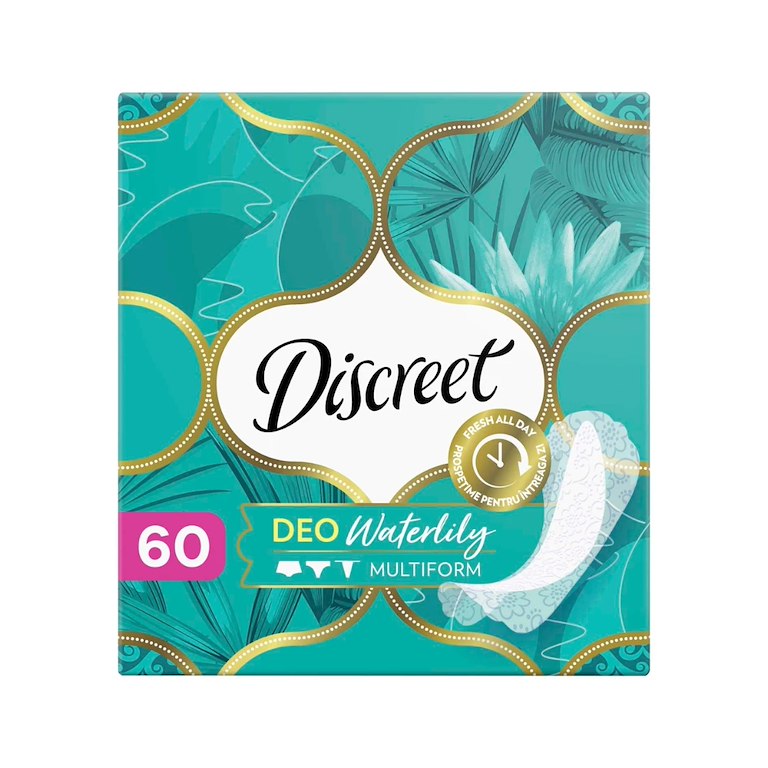 Discreet Deo Waterlily Regular Dnevni Ulošci 60 Uložaka