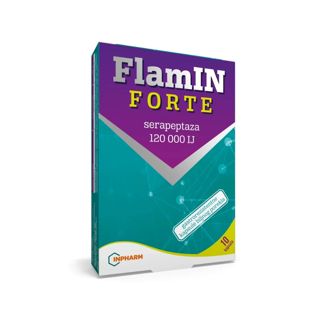 FlamIN FORTE 120.000 IU 10 Kapsula Serapeptaza