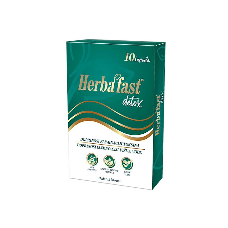 Herbafast® Detox 10 Kapsula za Detoksikaciju Organizma