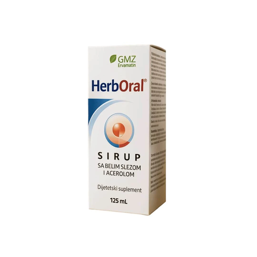 HerbOral® Sirup Protiv Kašlja sa Belim Slezom i Acerolom 125 mL