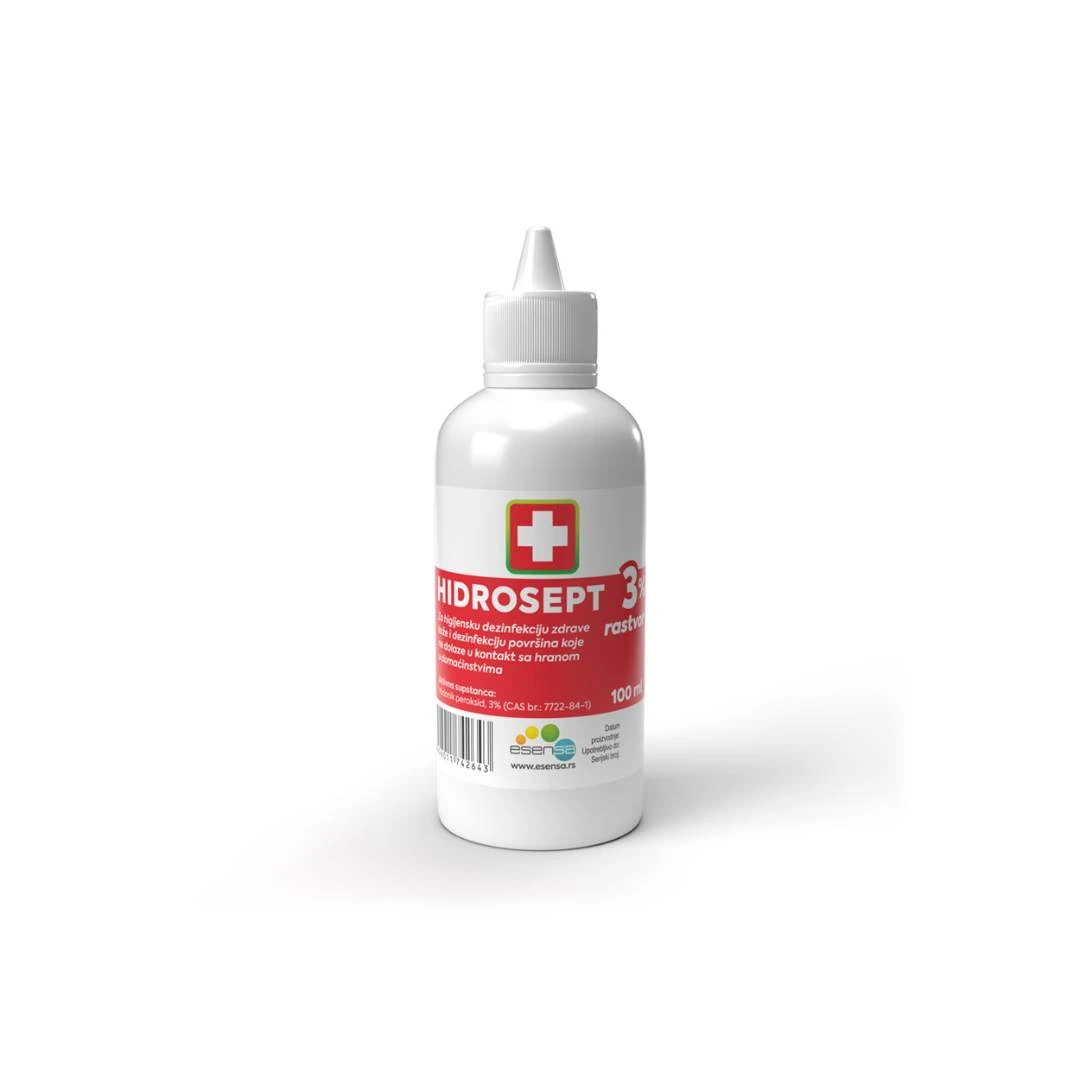 Hidrosept 3% Rastvor 100 mL Hidrogen 3% Vodonik Peroksid