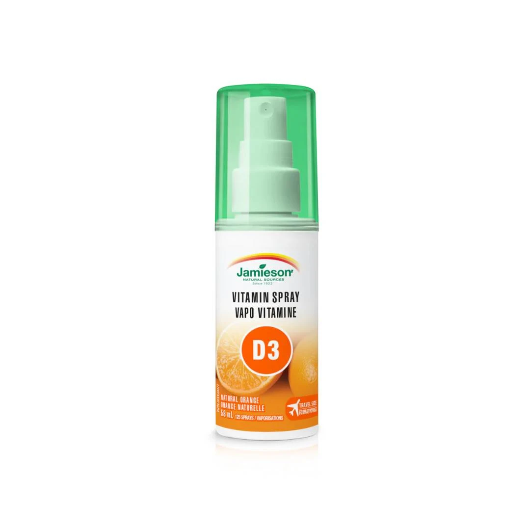 Jamieson™ Vitamin D3 Sprej 1000 IU 58 mL / 125 Doza Brzodelujući