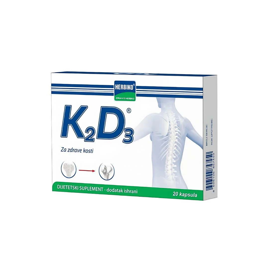 K2D3® 20 Kapsula za Sprečavanje Osteoporoze