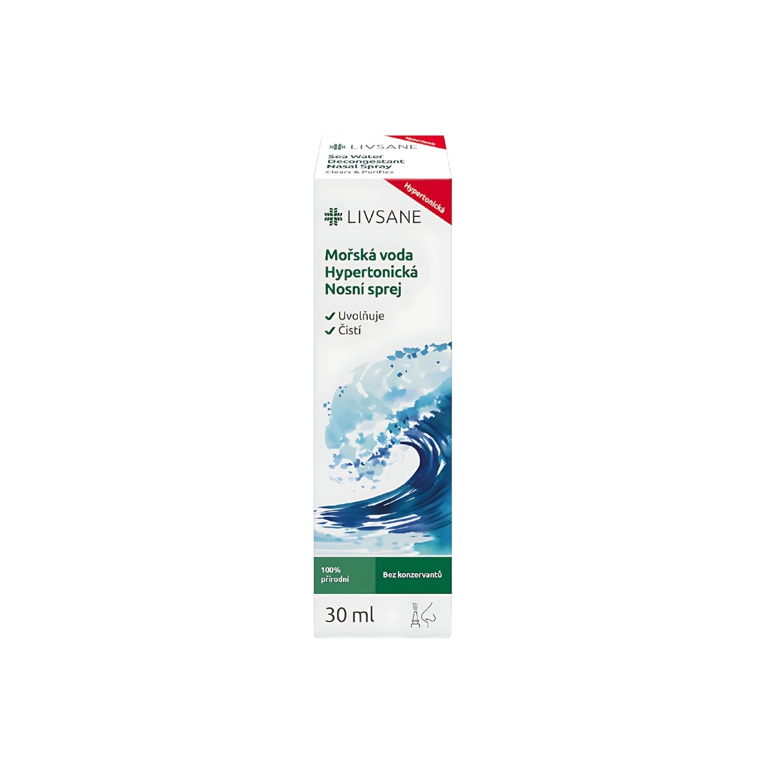 LIVSANE Hypertonic Sea Water Nasal Spray - Hipertonični Sprej za Nos 30 mL