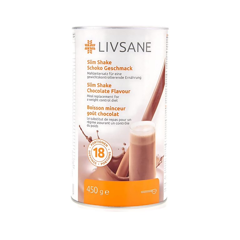 LIVSANE Slim Shake sa Ukusom Čokolade - Zamena za Obrok 450 g