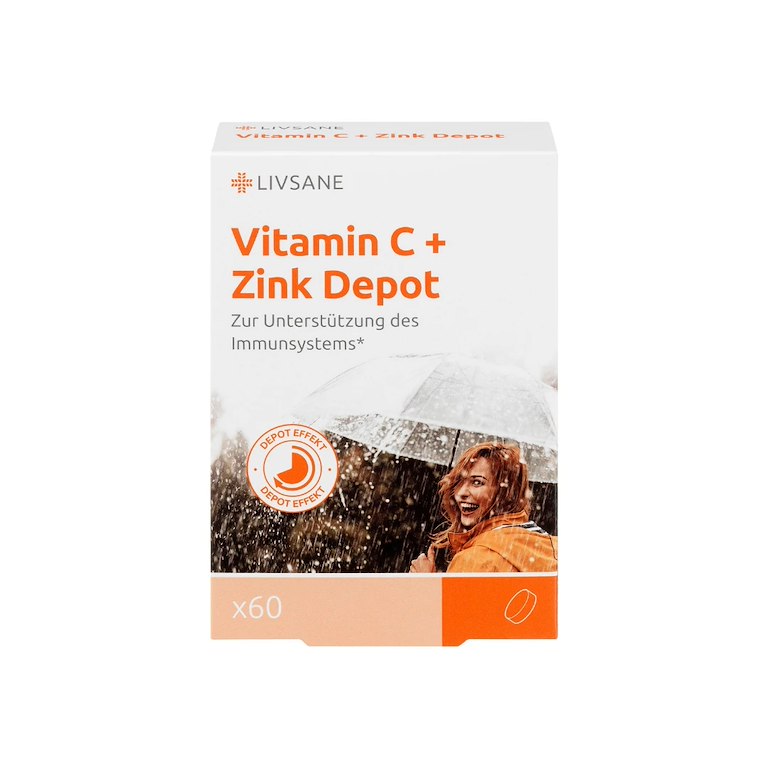 LIVSANE Vitamin C+ Zink Depot 60 Tableta