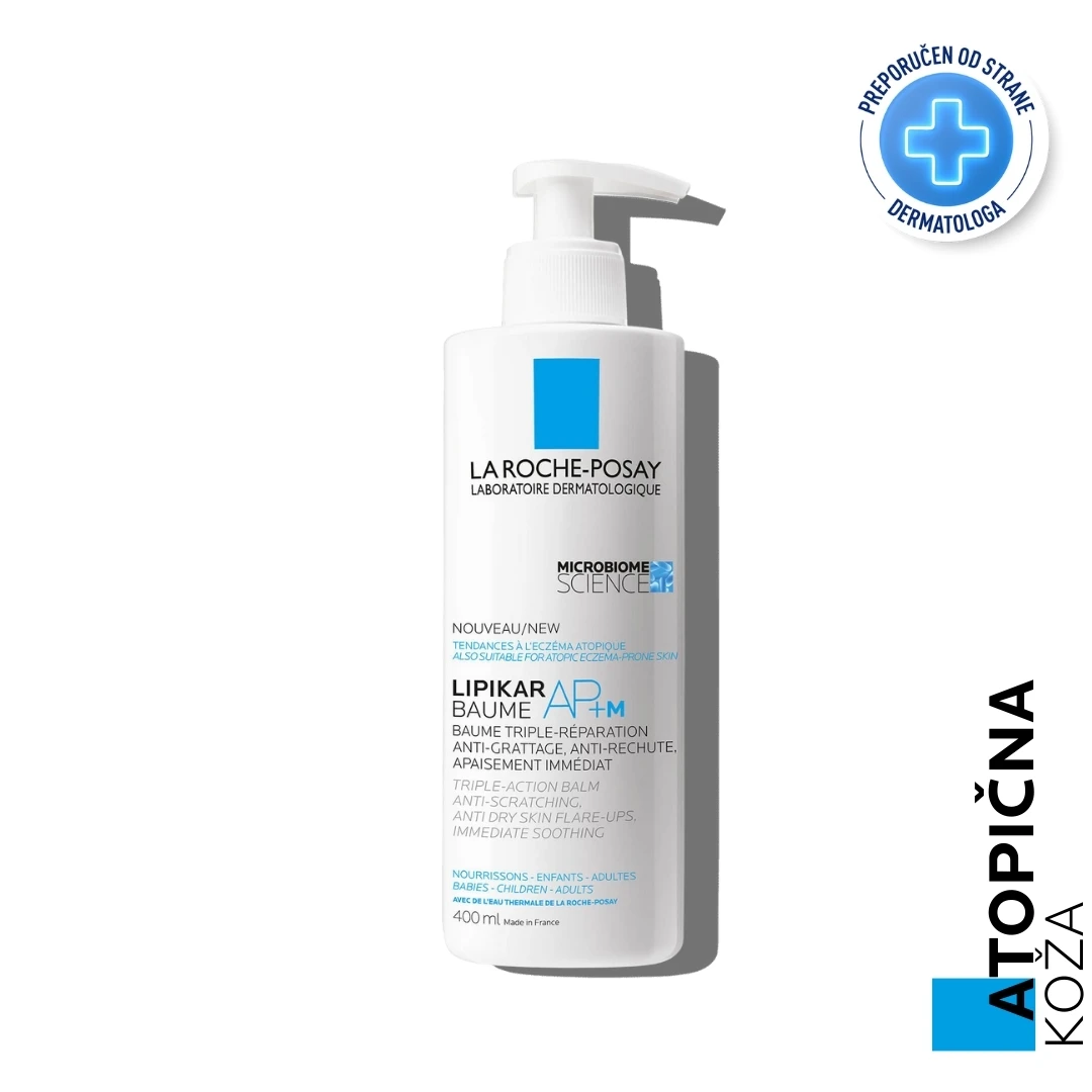 La Roche-Posay LIPIKAR AP+M Revitalizirajući Balzam za Veoma Suvu i Atopičnu Kožu Sklonu Alergijama 400 mL