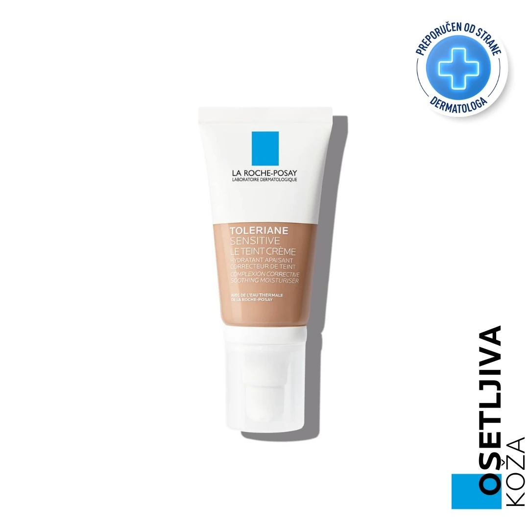 La Roche-Posay TOLERIANE SENSITIVE LE TEINT CRÈME Medium Smirujuća Hidratantna Nega Koja Koriguje Ten 50 mL