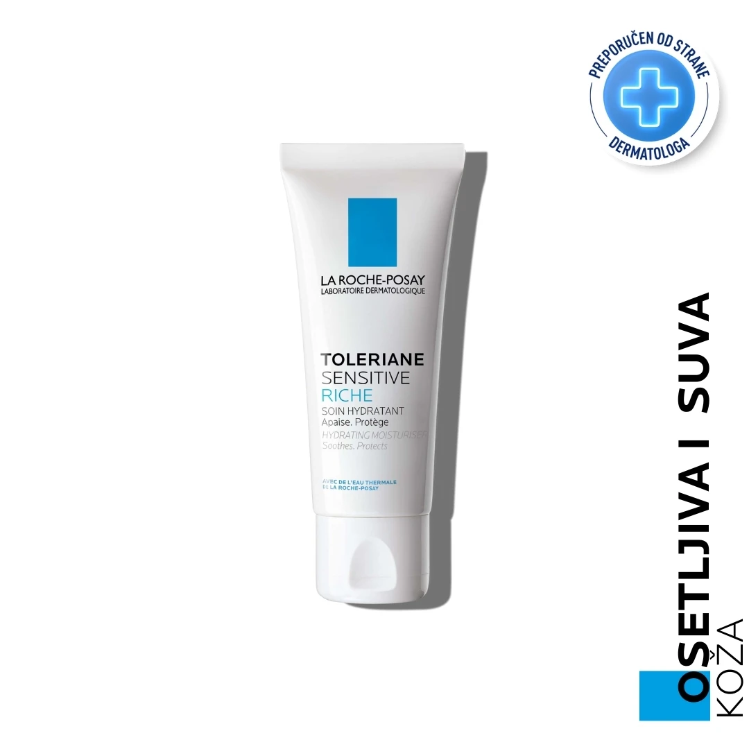 La Roche-Posay TOLERIANE Sensitive Riche Hidratantna Nega za Osetljivu Kožu 40 mL