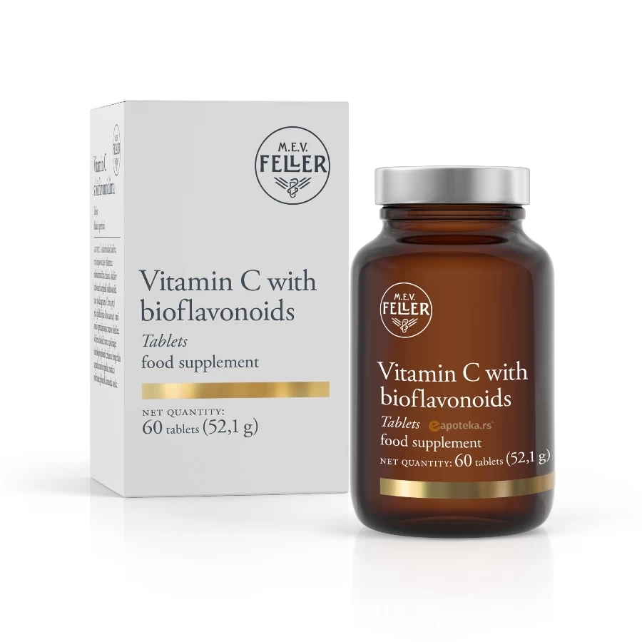 M.E.V. FELLER Vitamin C sa Bioflavonoidima 60 Kapsula