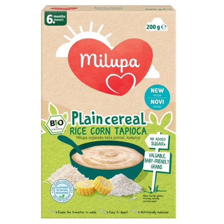 Milupa Organska Kaša Pirinač i Kukuruz 200 g