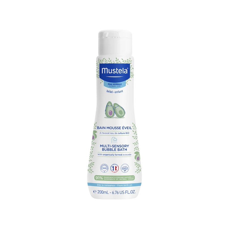 Mustela® MULTI-SENSORY Penušava Kupka sa Organskim Avokadom 200 mL