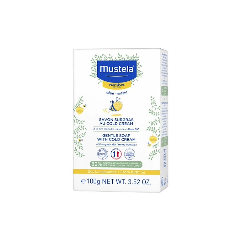 Mustela® Nežni Sapun sa Cold Kremom i Organskim Pčelinjim Voskom 100 g