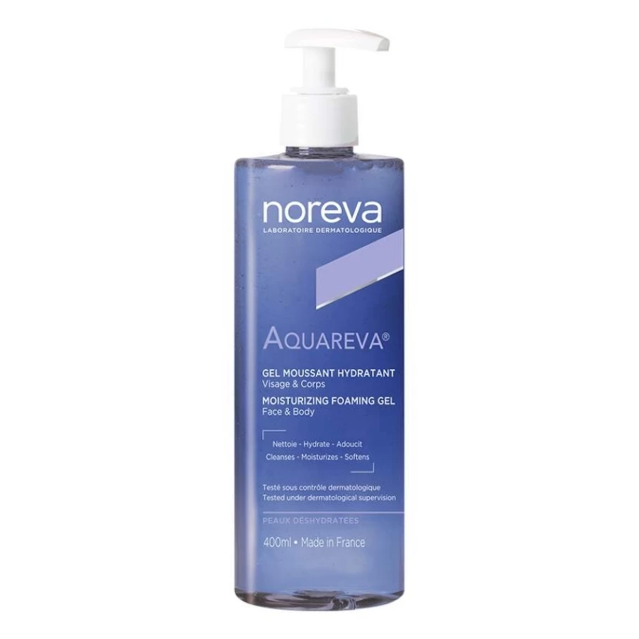 noreva AQUAREVA® Hidrantni Penušavi Gel za Umivanje sa Peptidima 400 mL