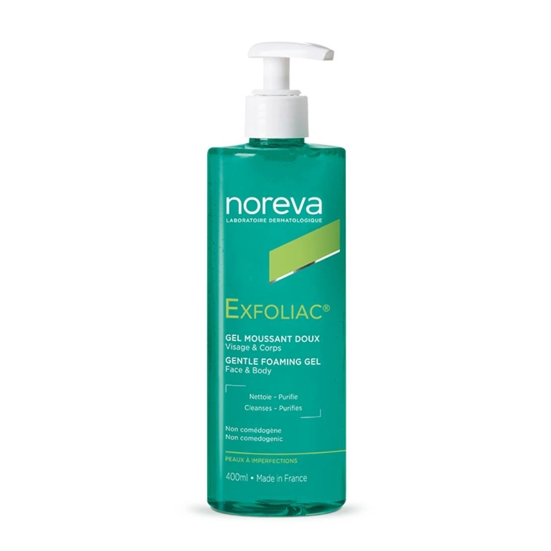 noreva EXFOLIAC® Pročišćavajući Gel za Umivanje i Tuširanje 400 mL