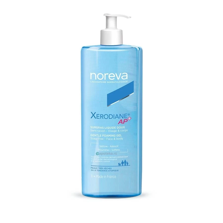 noreva XERODIANE® AP+ Blagi Penasti Gel za Lice i Telo 1 L