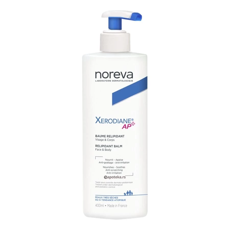 noreva XERODIANE® AP+ Hranljivi Obnavljajući Balzam za Lice i Telo 400 mL