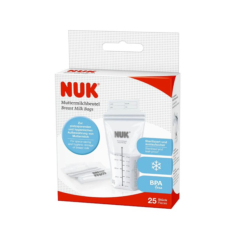 NUK® Kese za Odlaganje Mleka, 25 Komada, 252126