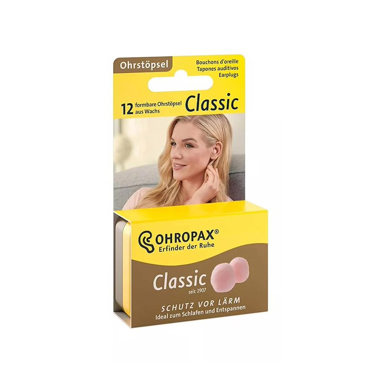 OHROPAX® Classic 12 Čepića; Čepovi za Uši od Voska