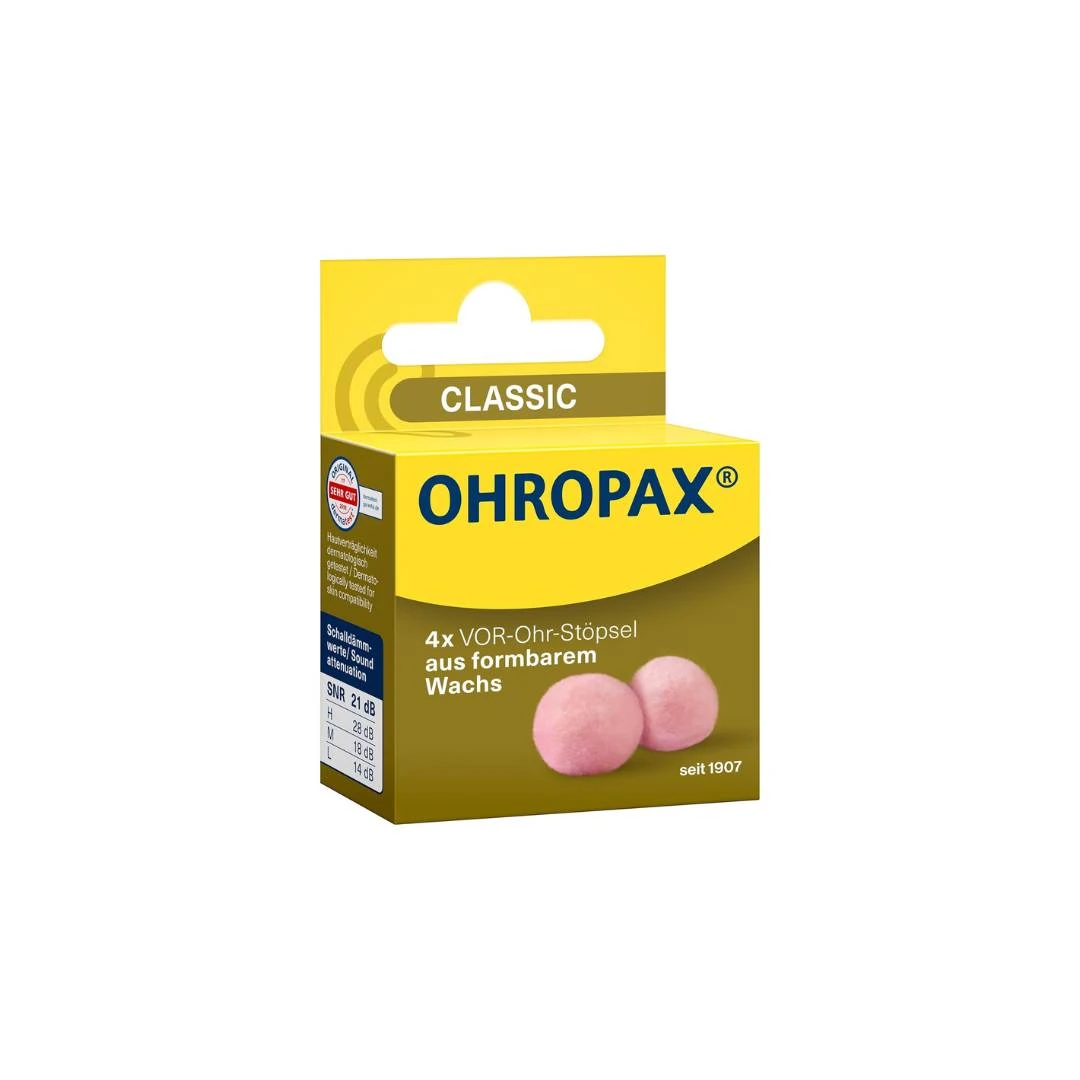 OHROPAX® Classic 4 Čepića; Čepovi za Uši od Voska