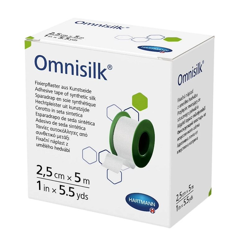 HARTMANN Omnisilk® Lepljiva Papirna Hipoalergena Traka 2,5cm x 5m