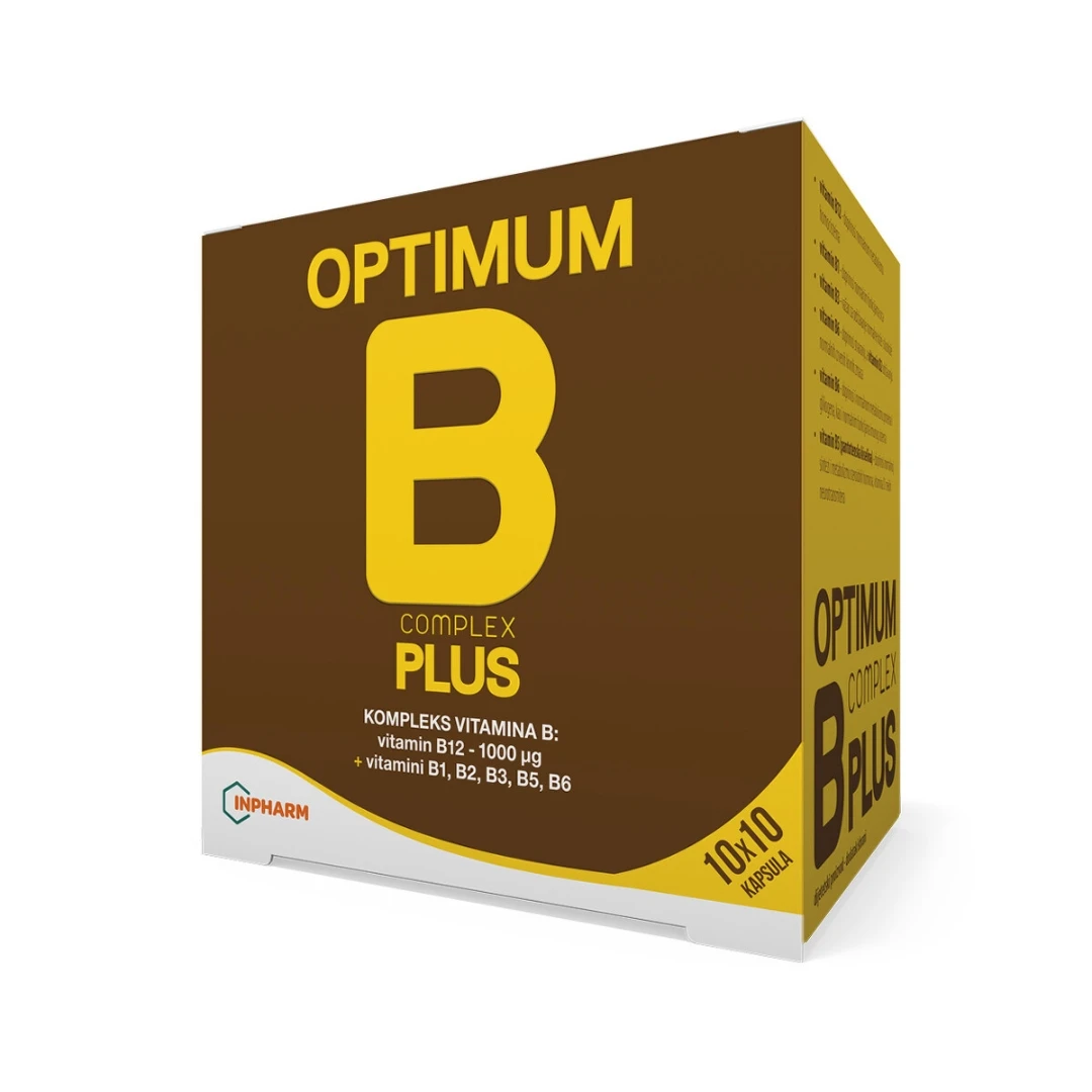 Optimum B Complex PLUS 100 Kapsula B Kompleksa