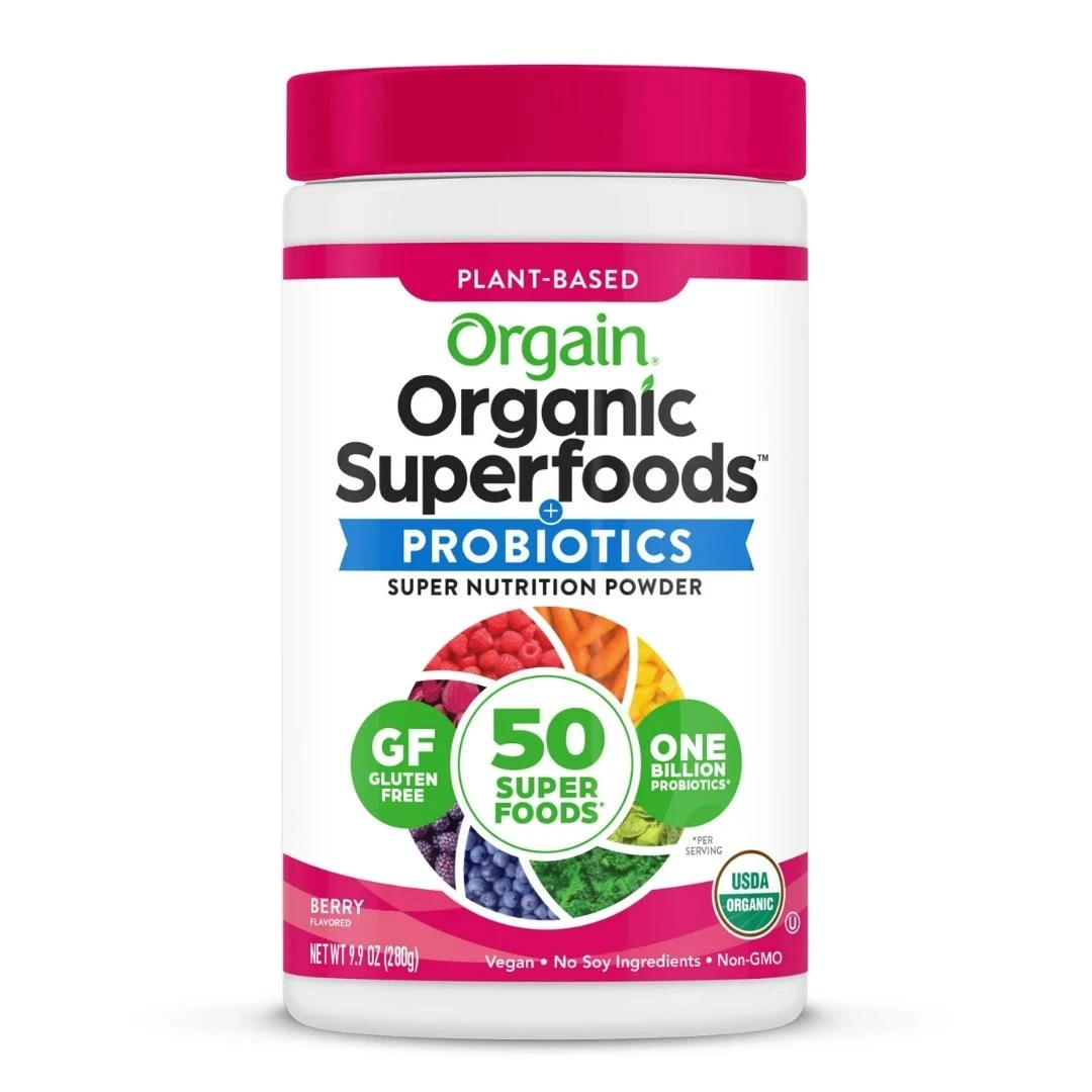 Orgain® Organic Superfood + Probiotici BERRY 280 g