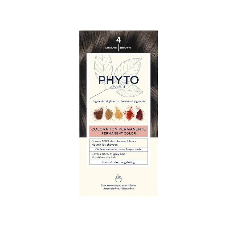 PHYTO COLOR 4 Braon Biljna Farba za Kosu