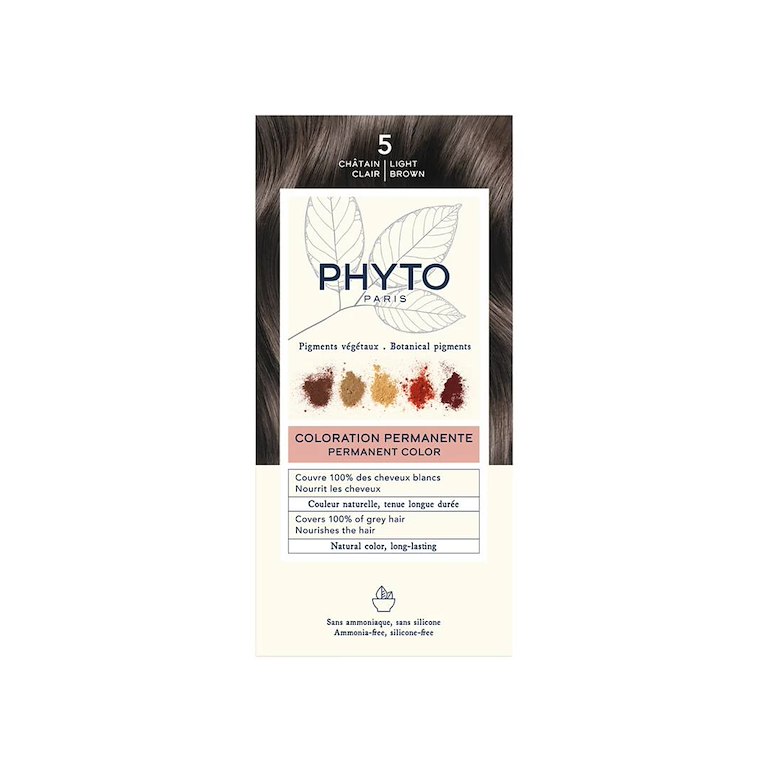 PHYTO COLOR 5 Svetlo Braon Biljna Farba za Kosu