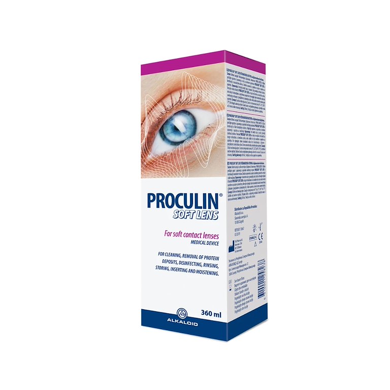 ALKALOID Proculin® Soft Lens 360 mL sa Antibakterijskom Kutijom za Sočiva