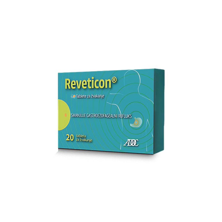 Reveticon® 20 Tableta za Žvakanje sa Alginatima