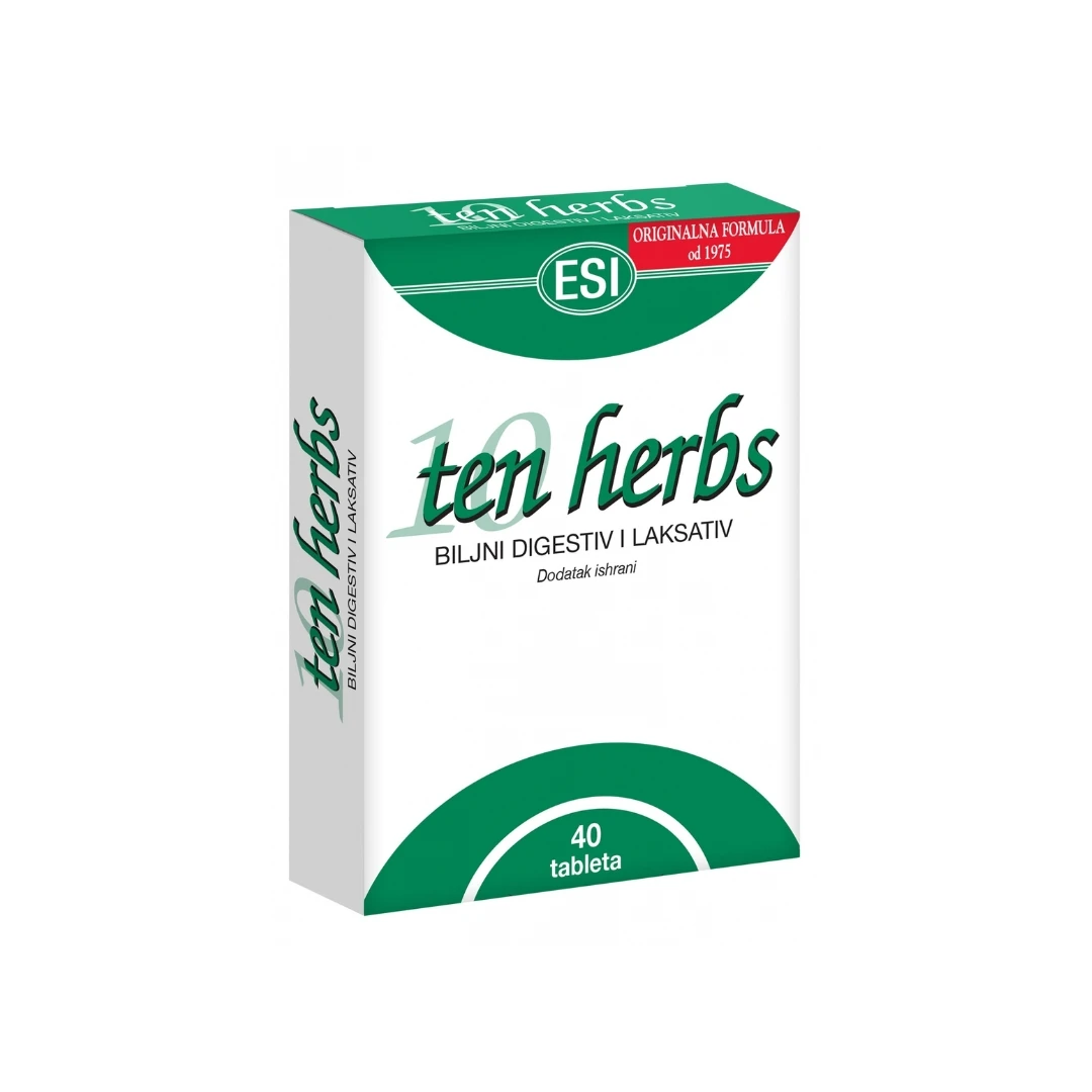 ESI Ten Herbs 40 Tableta za Čišćenje i Detoksikaciju
