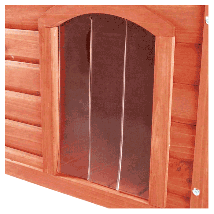 Trixie Plastična vrata za kućicu za pse sa ravnim krovom Natura