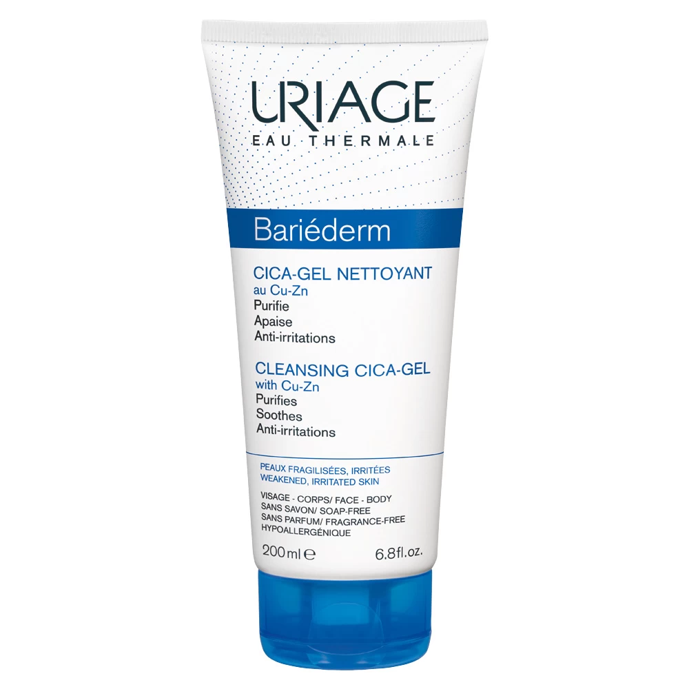 URIAGE Bariéderm CICA Gel za Pranje Lica i Tela 200 mL