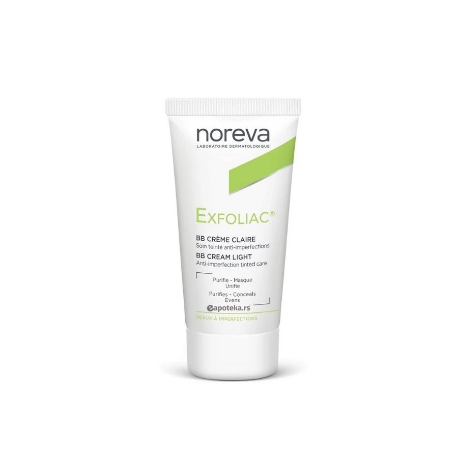 noreva EXFOLIAC® BB Krema Bež 30 mL; Akne; Bubuljice