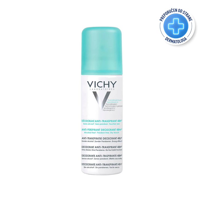 VICHY DÉODORANT Dezodorans Antiperspirant Sprej Protiv Znojenja 48h, 125 mL