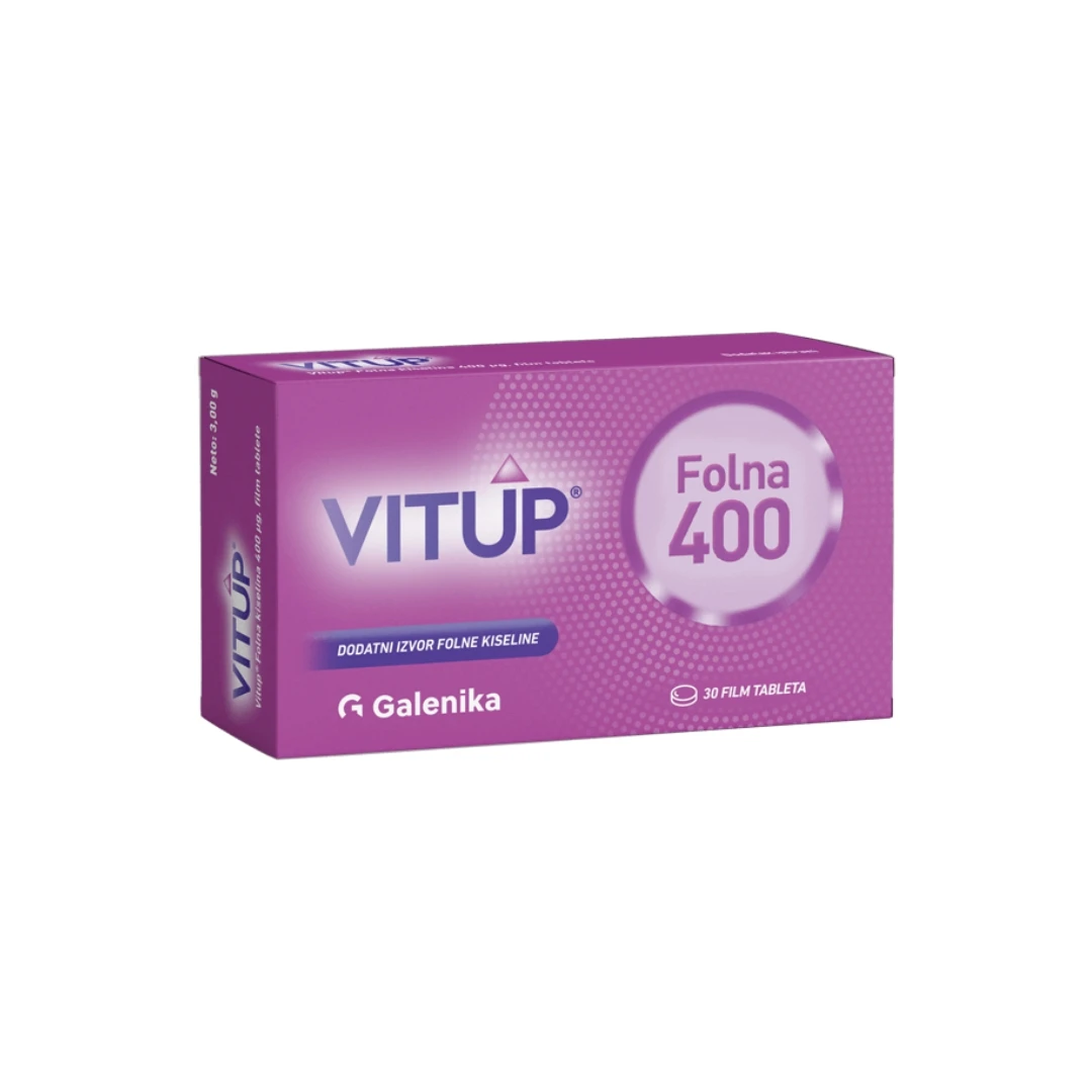 GALENIKA VitUp!® Folna Kiselina 400 mcg 30 Film Tableta