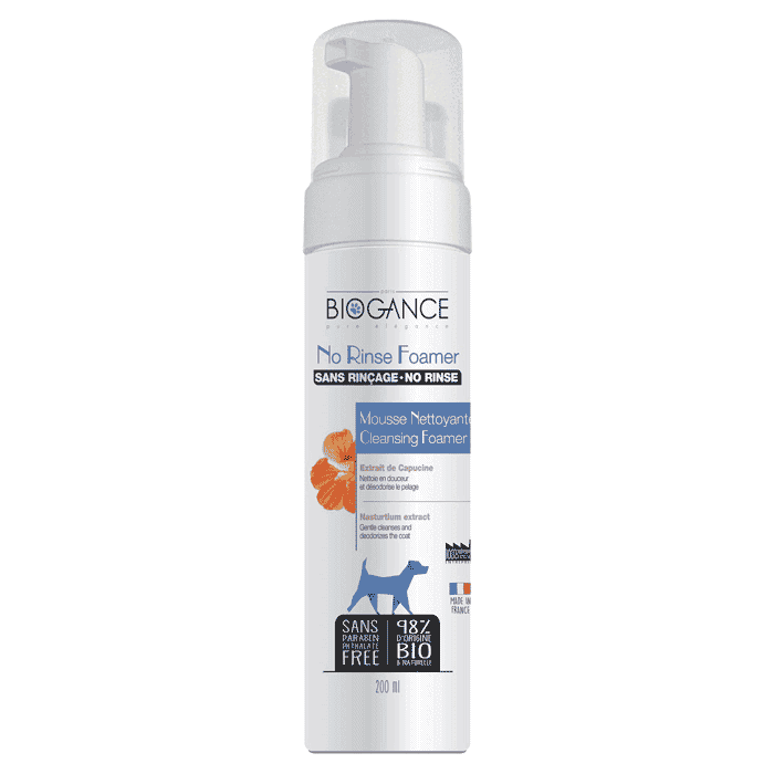 Biogance Pena za suvo kupanje No Rinse Dog Foamer, 200 ml