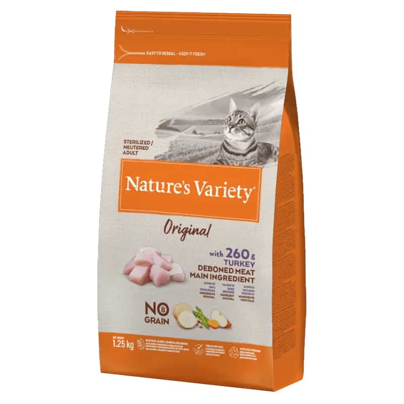 Nature's Variety Hrana za sterilisane mačke Sterilised Original gain Free, Ćuretina