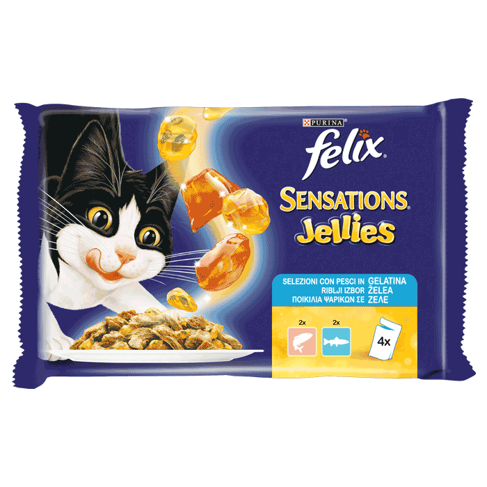 Felix Sensations Multipack losos i pastrmka, 4 x 85 g