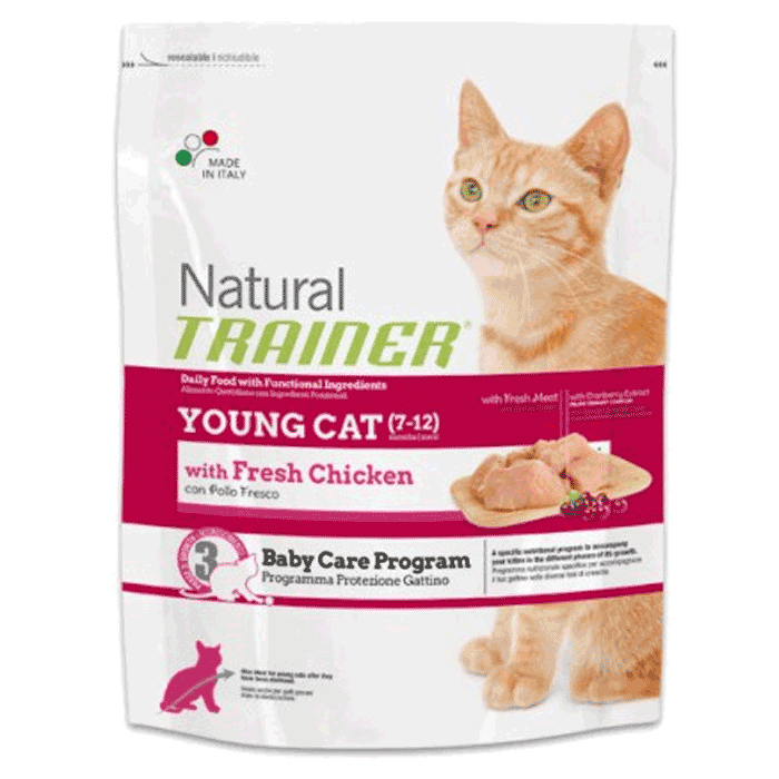 Trainer Hrana za mlade mačke Natural Young Cat, Piletina, 1.5 kg