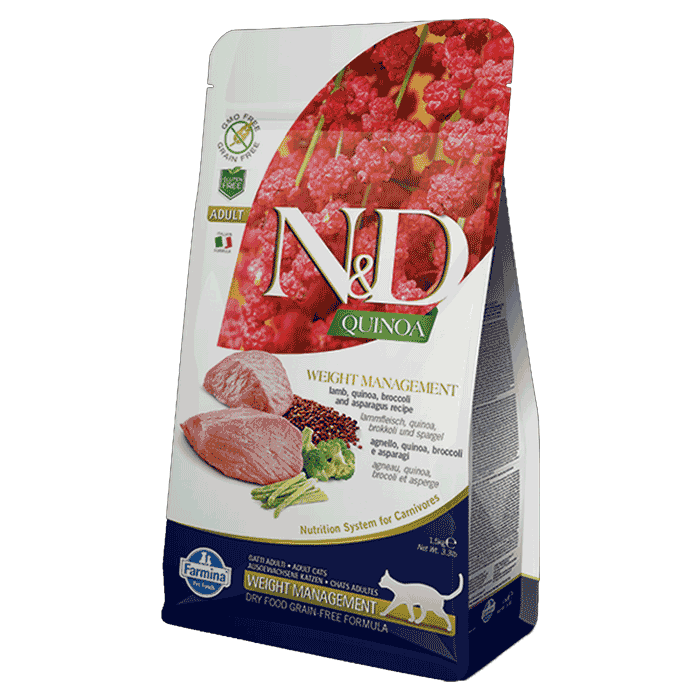 N&D Quinoa Cat Weight Management, Kinoa i Jagnjetina