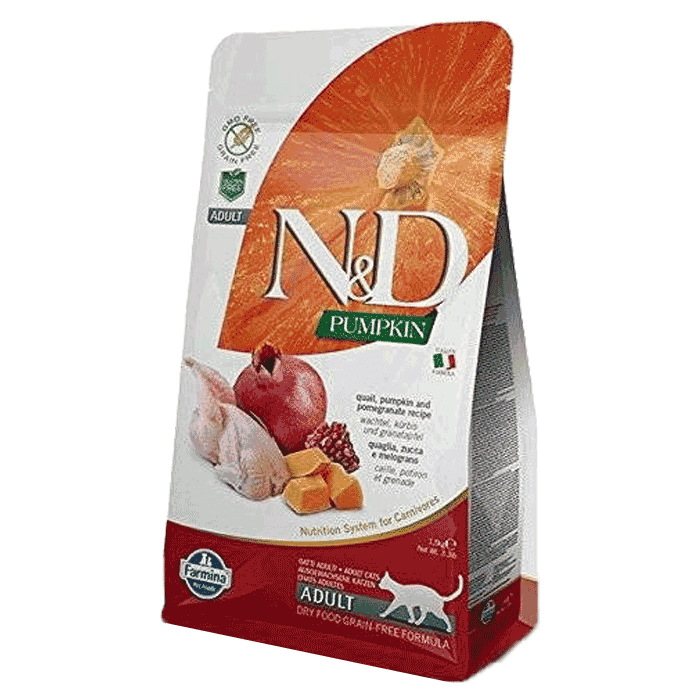 N&D Pumpkin Hrana za odrasle mačke, Bundeva i Prepelica