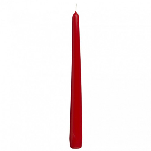 Konusna sveća 24 cm - crvena